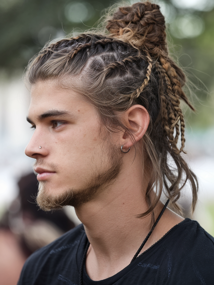 25 Long Hairstyles For Men 2025 With Curly, Straight, Wavy Hair, Beard ...