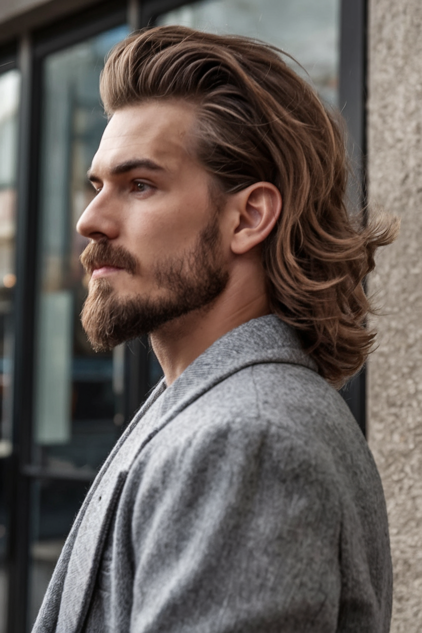 25 Long Hairstyles For Men 2025 With Curly, Straight, Wavy Hair, Beard ...