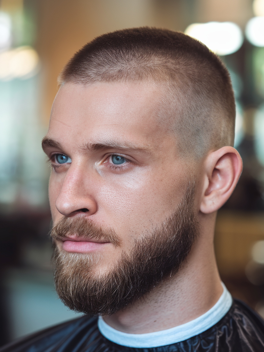 Buzz Cut For Men 2025: 23 Ideas With Beard, Fade, Short And Curly ...