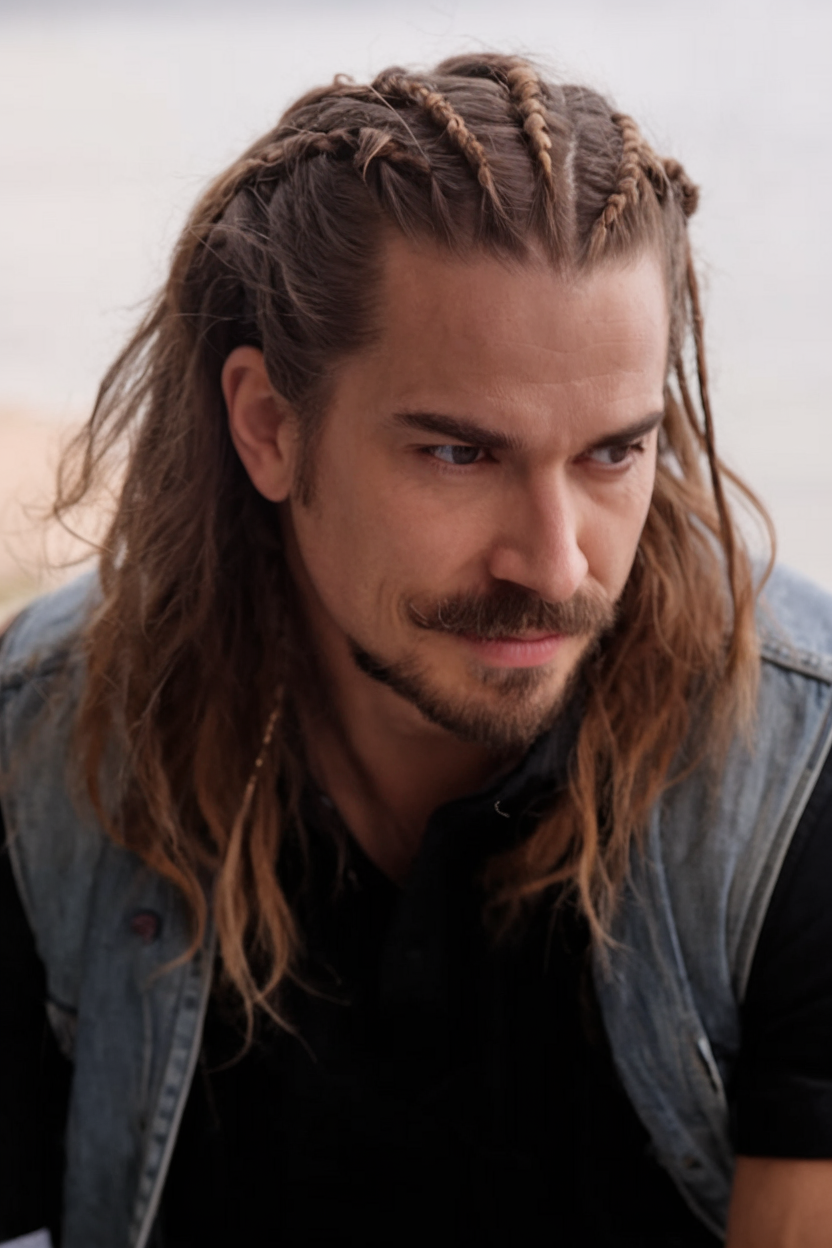 25 Long Hairstyles For Men 2025 With Curly, Straight, Wavy Hair, Beard ...