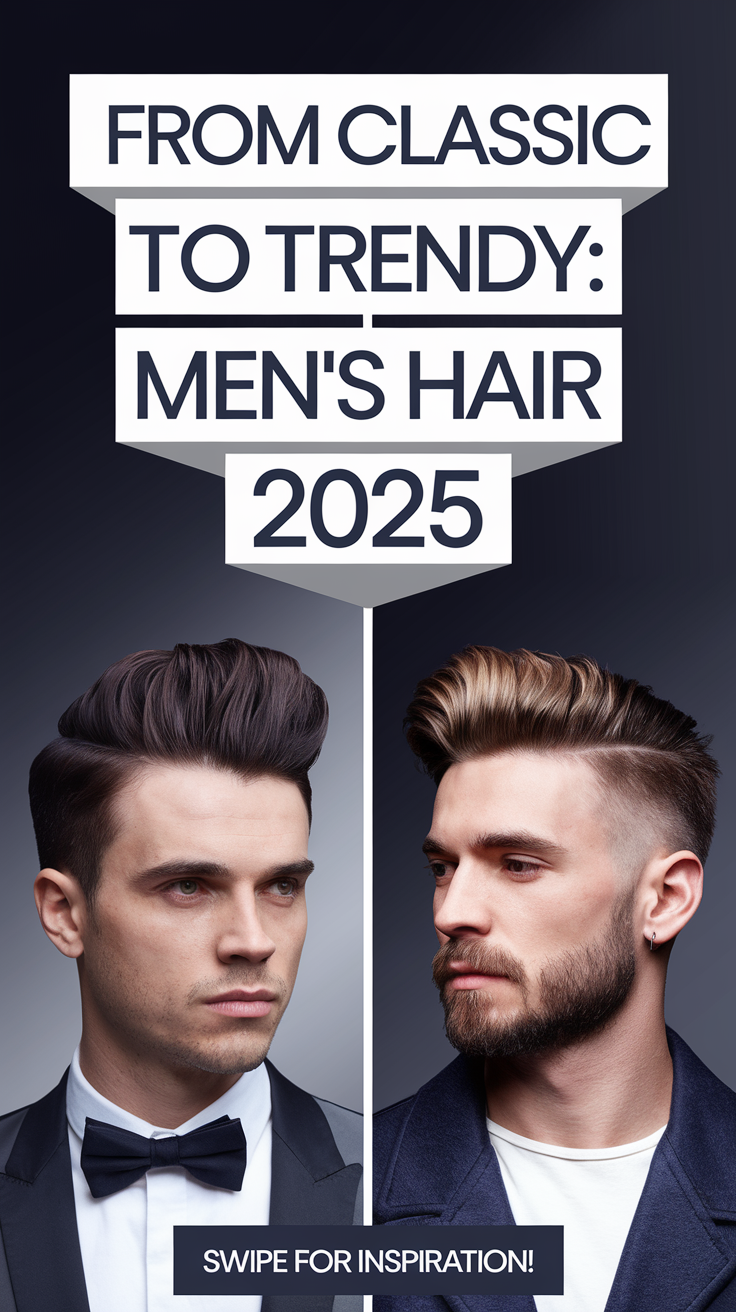 Hairstyles For Men 2025: 25 Ideas For Modern Gentleman With Short, Long ...