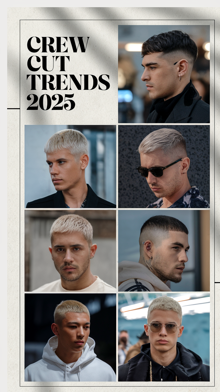 Modern Textured Crew Cut 2025: 23 Ideas For Men And Boys With Short Or ...