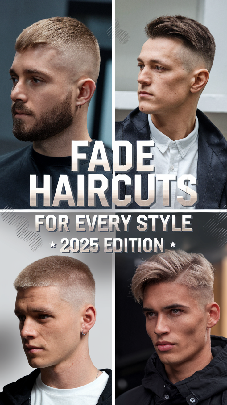 25 Best Fade Haircuts 2025 For Boys And Men With Beard, Curly Or ...
