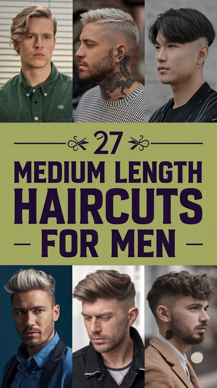 Medium Length Haircut For Men 2025: 27 Best Styles For Wavy, Straight ...