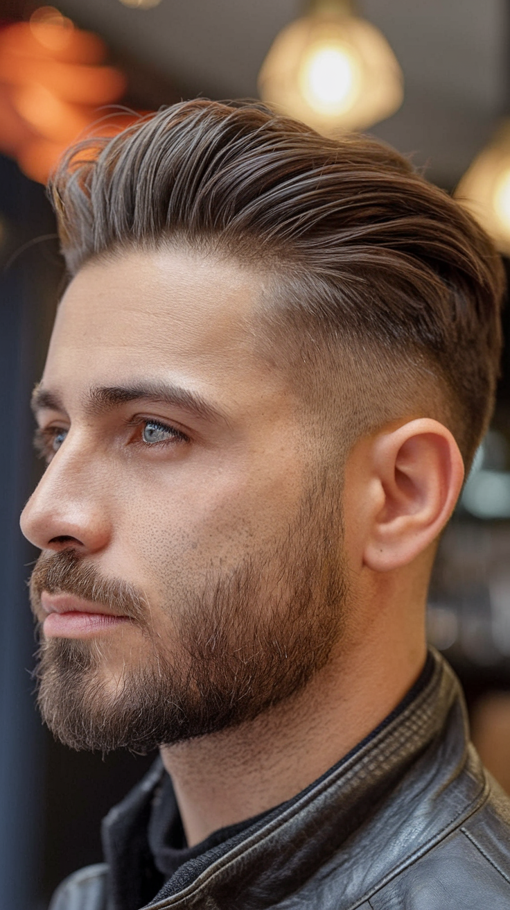 Slicked Back Hair For Men 2025: 27 Ideas With Modern Fade Style ...