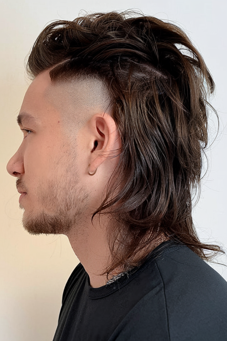 Stylish Faded Mullets For Men 2025: 21 Ideas For Straight, Curly, Wavy ...