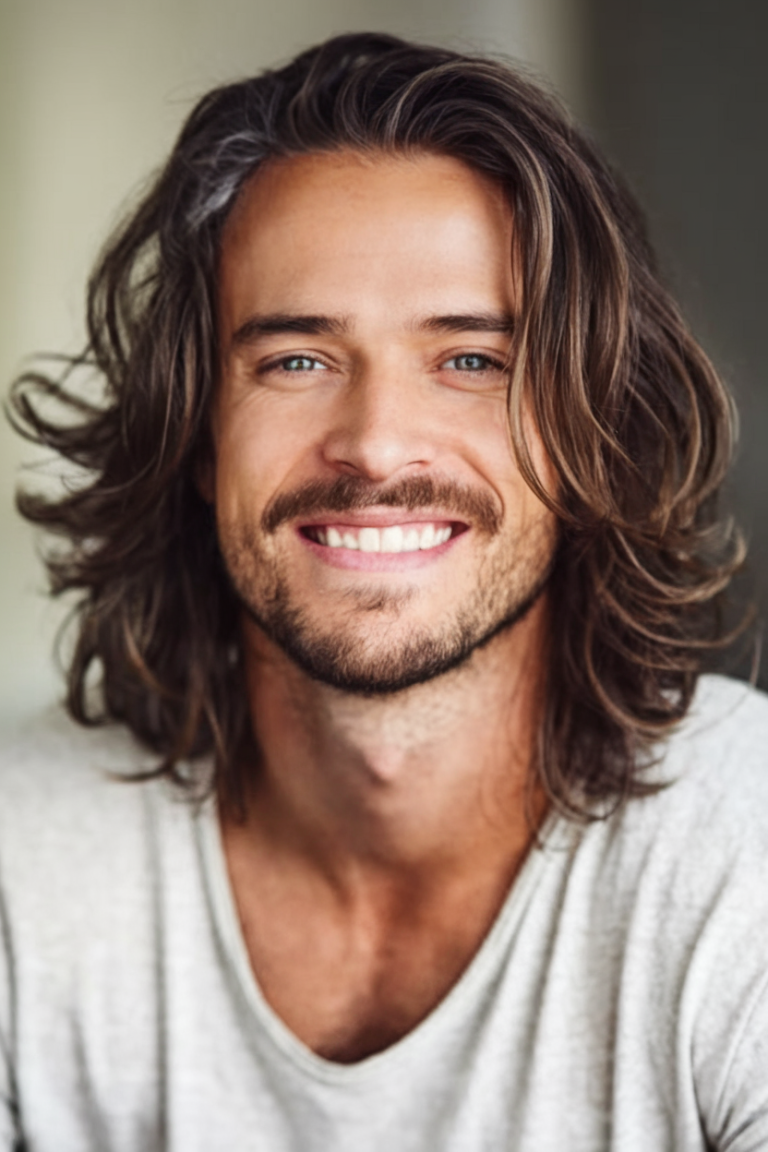 Middle Part Hairstyles For Men 2025: 21 Trendy Ideas For Straight, Wavy ...