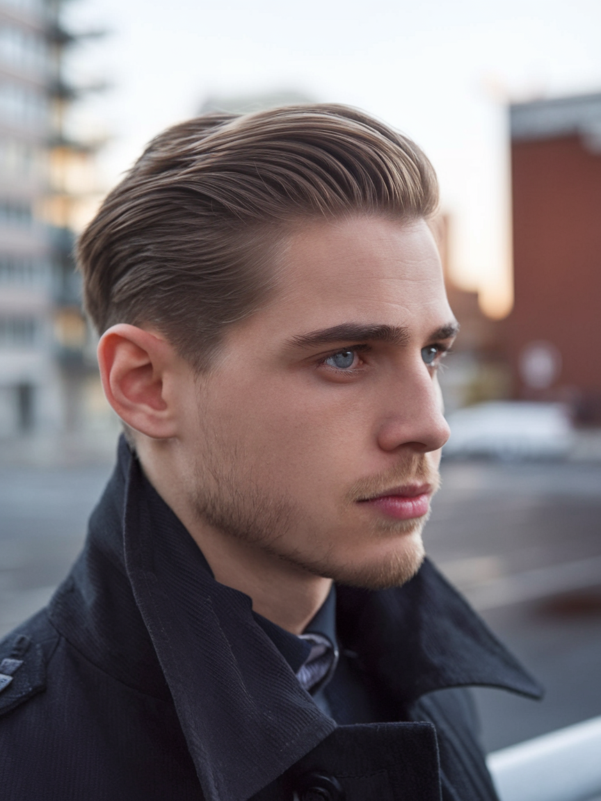 Slicked Back Hair For Men 2025: 27 Ideas With Modern Fade Style ...