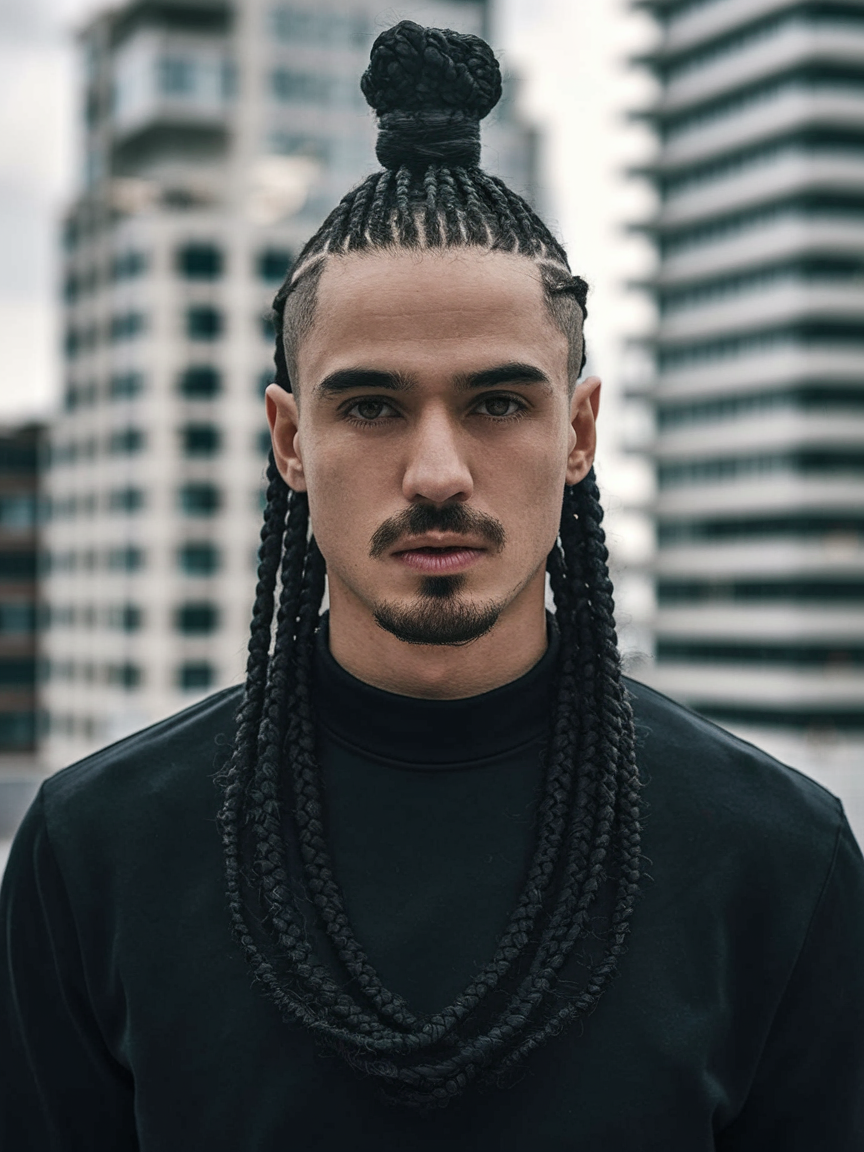 25 Male Braid Styles 2025 For Men With Fade, Cornrows, High Top, Twist ...