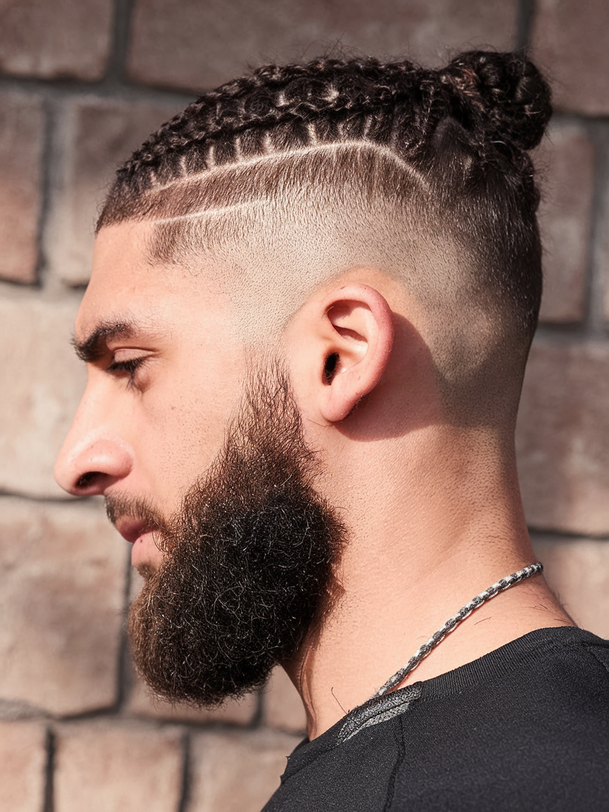 25 Cornrow Hairstyles For Men 2025 With Fade, High Top, Twists, Bun ...