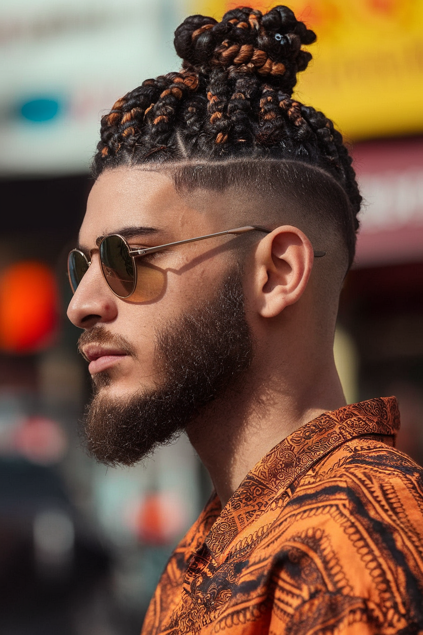 25 Male Braid Styles 2025 For Men With Fade, Cornrows, High Top, Twist ...