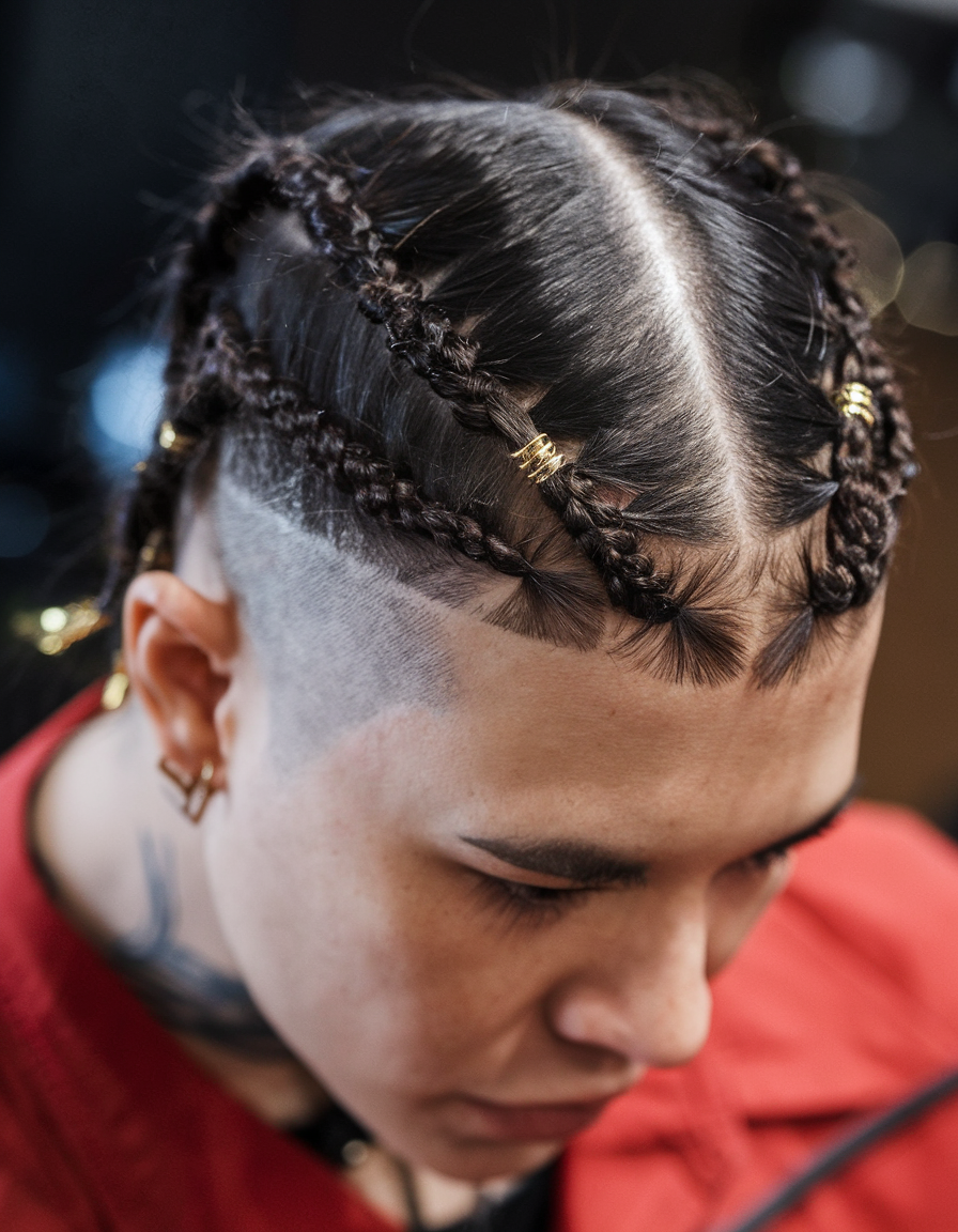 25 Cornrow Hairstyles For Men 2025 With Fade, High Top, Twists, Bun ...