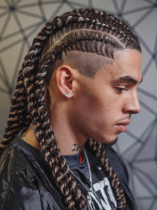 25 Cornrow Hairstyles For Men 2025 With Fade, High Top, Twists, Bun ...