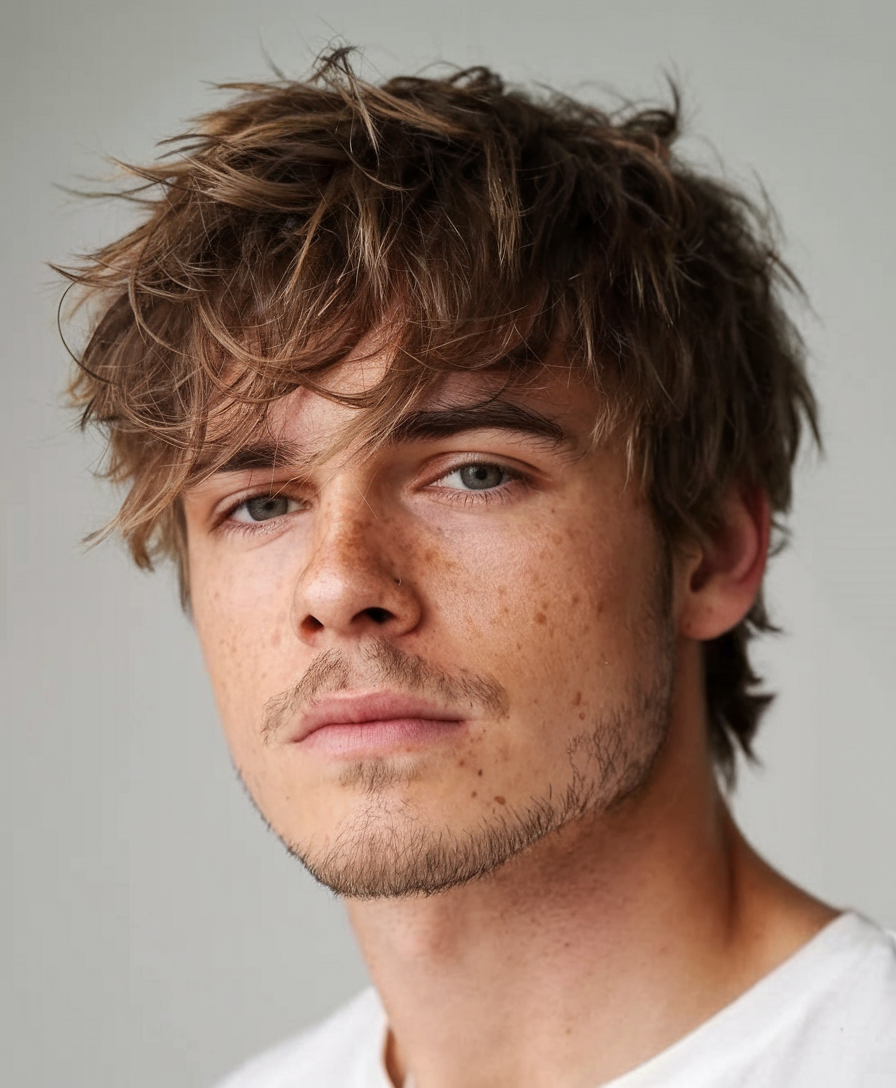 Messy Short Hair 2025: 25 Trendy Styles For Men With Bangs, Shaggy ...
