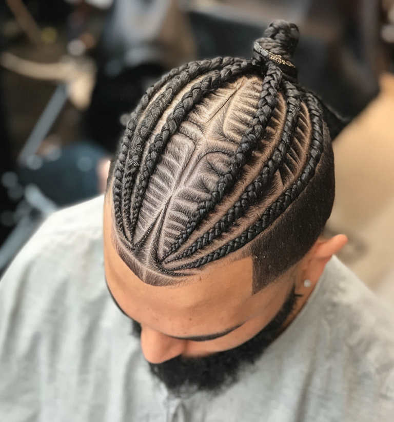 25 Cornrow Hairstyles For Men 2025 With Fade, High Top, Twists, Bun ...