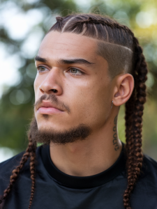 25 Male Braid Styles 2025 For Men With Fade, Cornrows, High Top, Twist ...