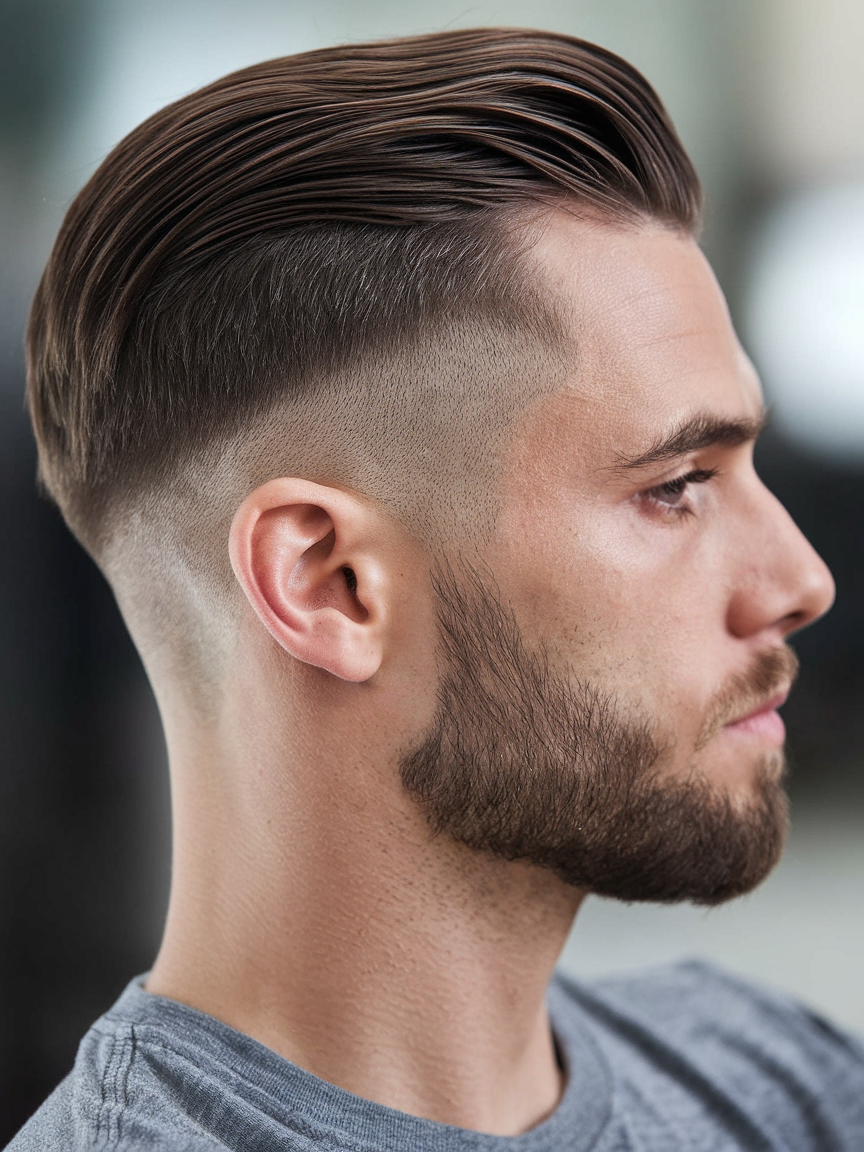 Slicked Back Hair For Men 2025: 27 Ideas With Modern Fade Style ...