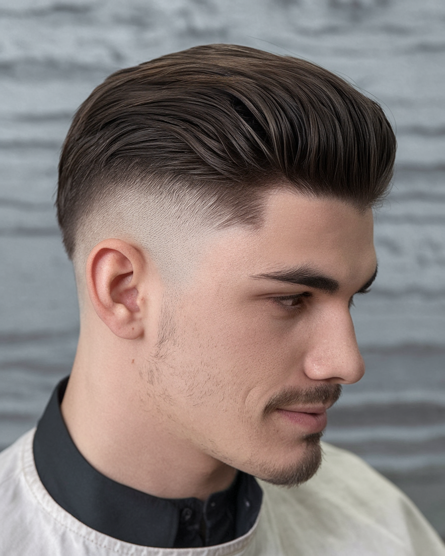 Slicked Back Hair For Men 2025: 27 Ideas With Modern Fade Style ...