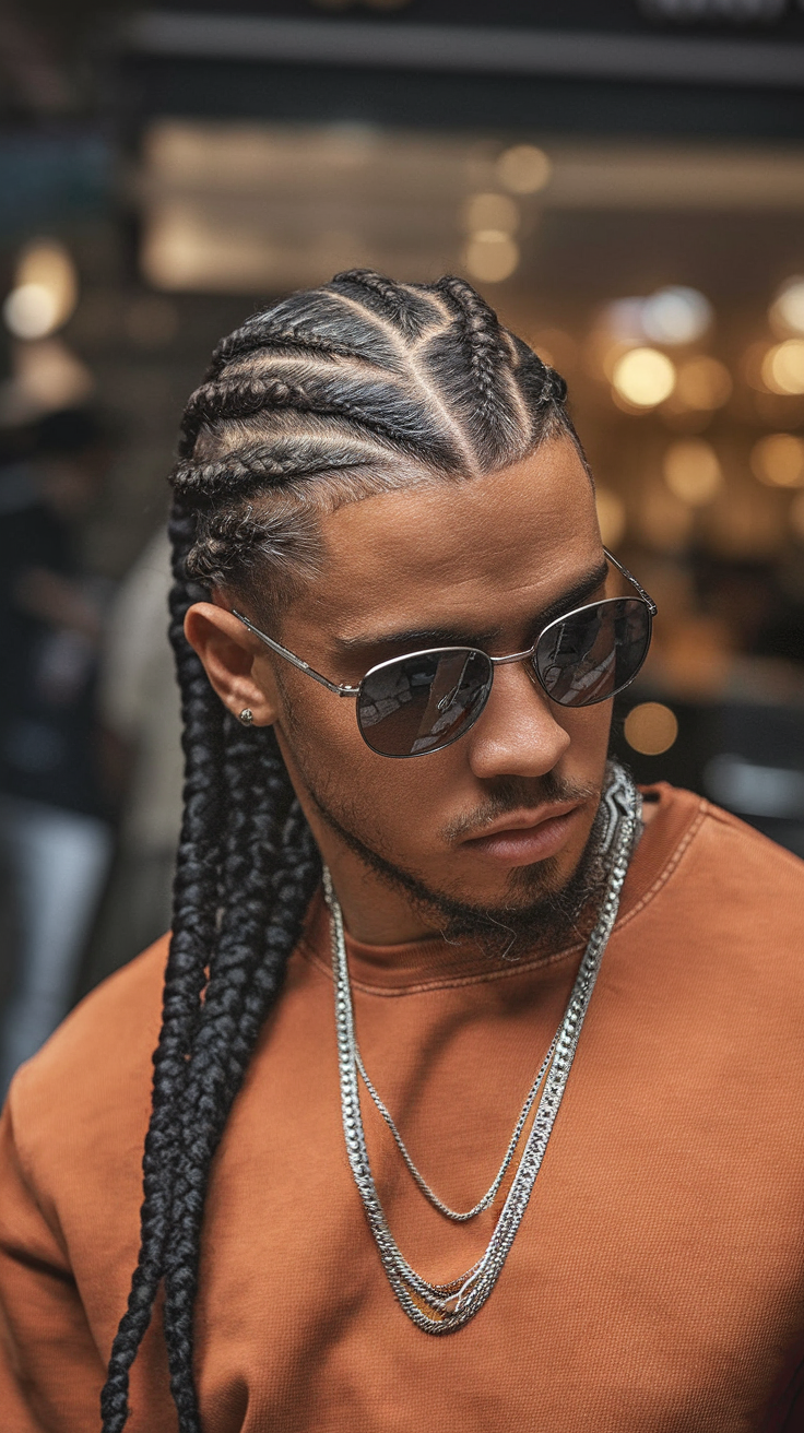 25 Cornrow Hairstyles For Men 2025 With Fade, High Top, Twists, Bun ...