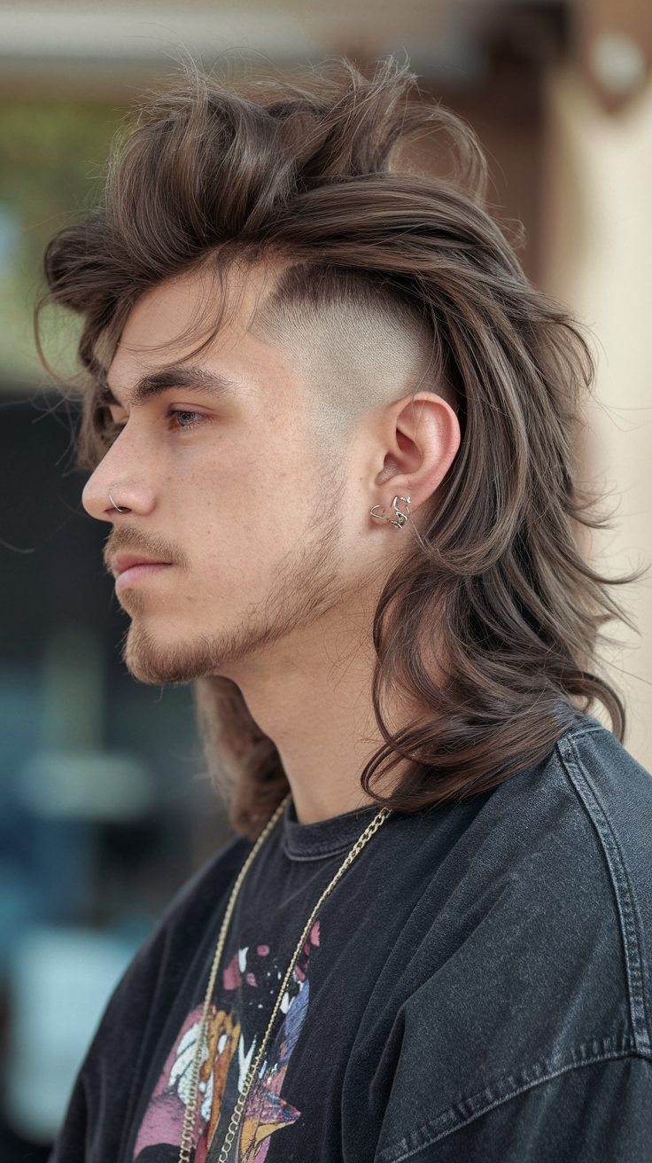 Stylish Faded Mullets For Men 2025: 21 Ideas For Straight, Curly, Wavy ...