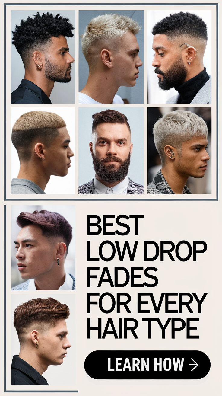25 Low Drop Fade 2025 Haircut For Men With Curly, Short, Straight Hair ...