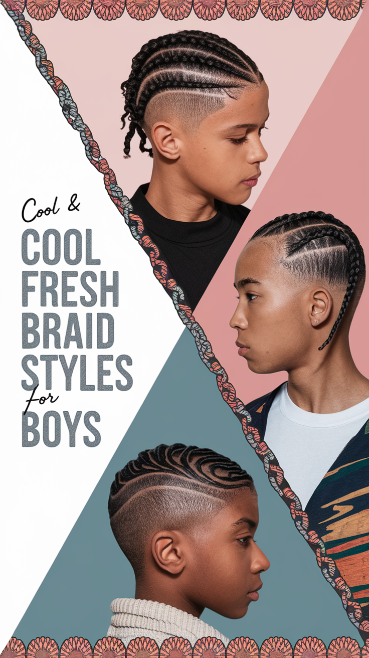 23 Braid Styles For Boy 2025 For Short And Long Hair With Fade, Beads ...