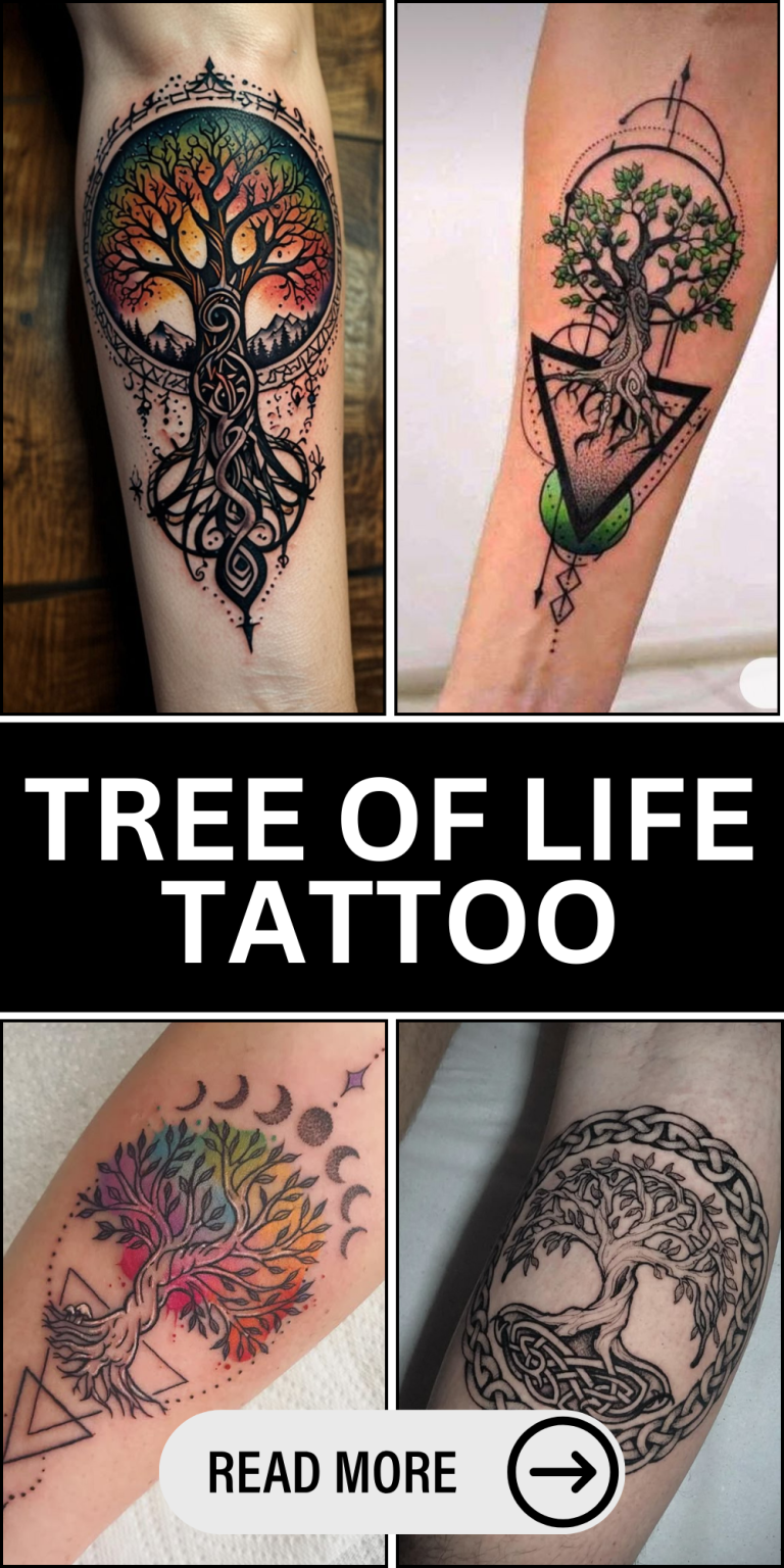 Tree Of Life Tattoo 2025: 25 Stunning Ideas From Simple Stencil To ...