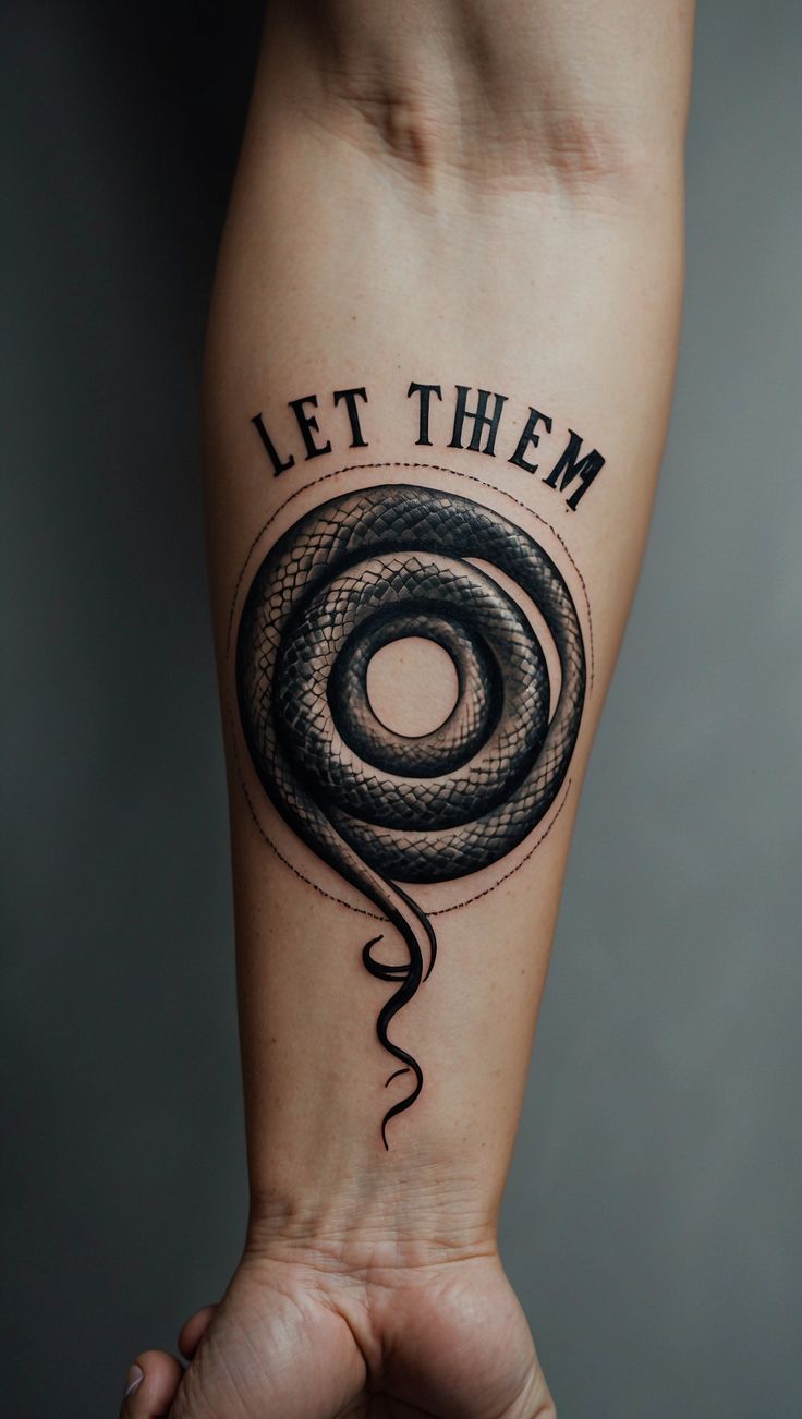 Let Them Tattoo 2025: 25 Ideas On Wrist, Forearm, Arm, Shoulder, Thumb ...