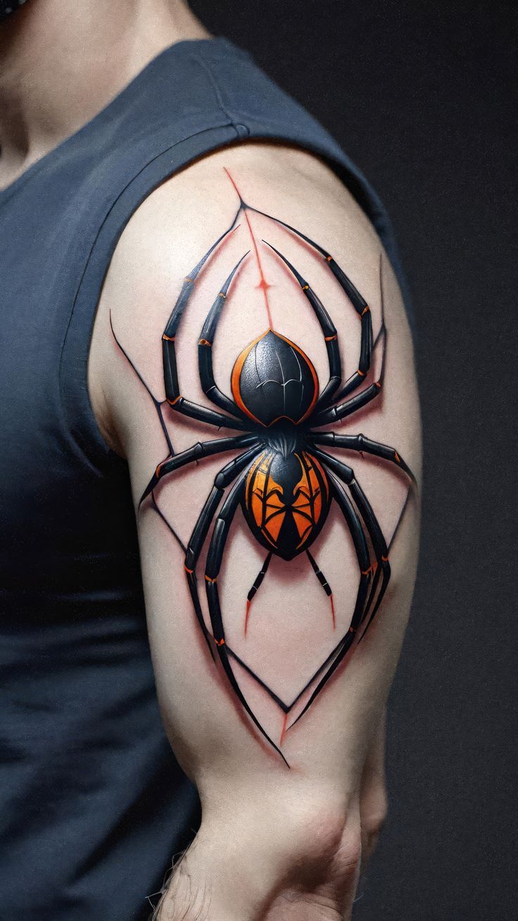 25 Spider Tattoo Ideas 2025: Designs From Black Widow Drawing To Gothic ...