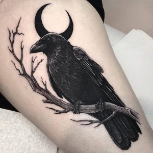 27 Raven Tattoo Ideas 2025 For Men: Minimalist, Viking, Gothic, Witchy ...