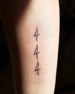444 Tattoo Ideas 2025: 22 Unique Designs Including Angel Number, Fine ...