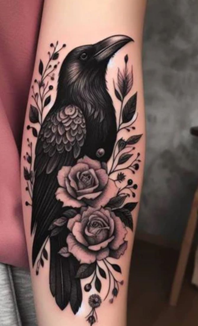 27 Raven Tattoo Ideas 2025 For Men Minimalist Viking Gothic Witchy
