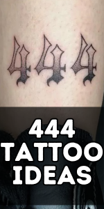 444 Tattoo Ideas 2025: 22 Unique Designs Including Angel Number, Fine ...