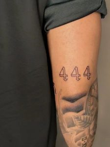 444 Tattoo Ideas 2025: 22 Unique Designs Including Angel Number, Fine ...