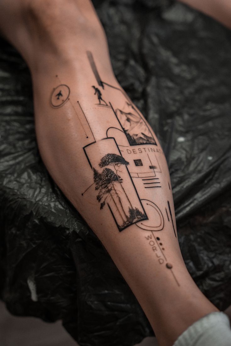 Geometric Tattoo 2025: 25 Ideas Powerful, Minimalist, Black Outline ...