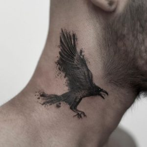 23-crow-tattoo-ideas-2025-for-men-with-dark-gothic-and-simple-styles