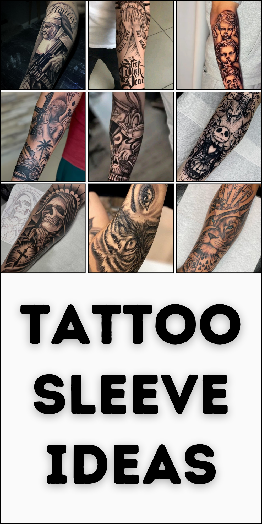 Tattoo Sleeve Ideas 2025 With 23 Unique Realism, Full, Portrait ...