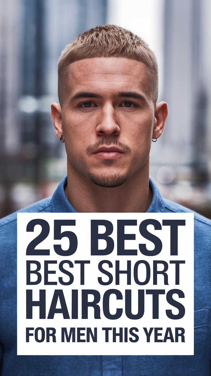 25 Short Hairstyles For Men 2025 With Curly And Straight Hair With Fade ...