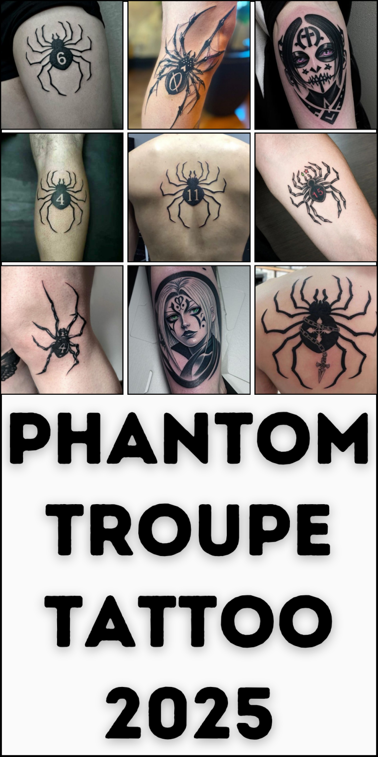 23 Phantom Troupe Tattoo Ideas 2025 Featuring Spider Numbers Chrollo ...