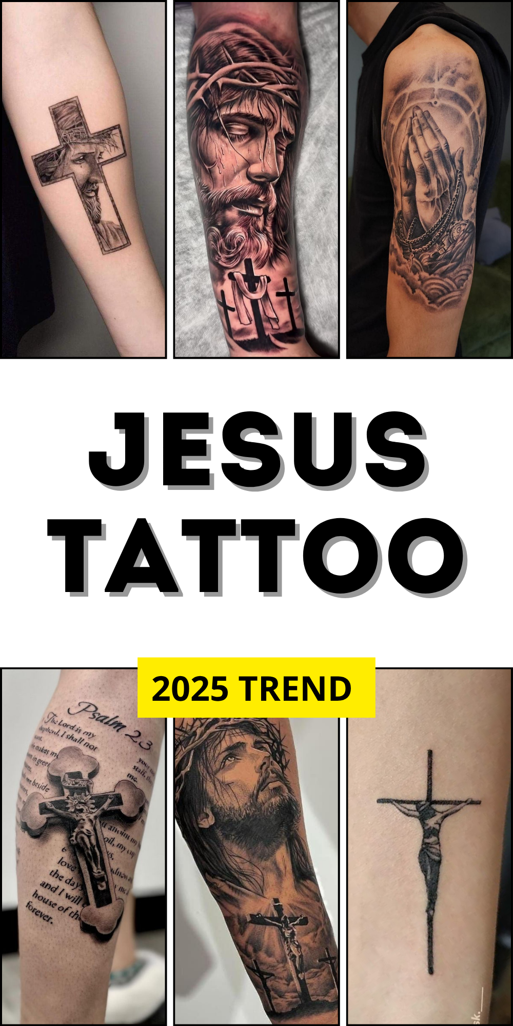 23 Jesus Tattoo Ideas for 2025: Bold, Simple, Spiritual & Artistic ...