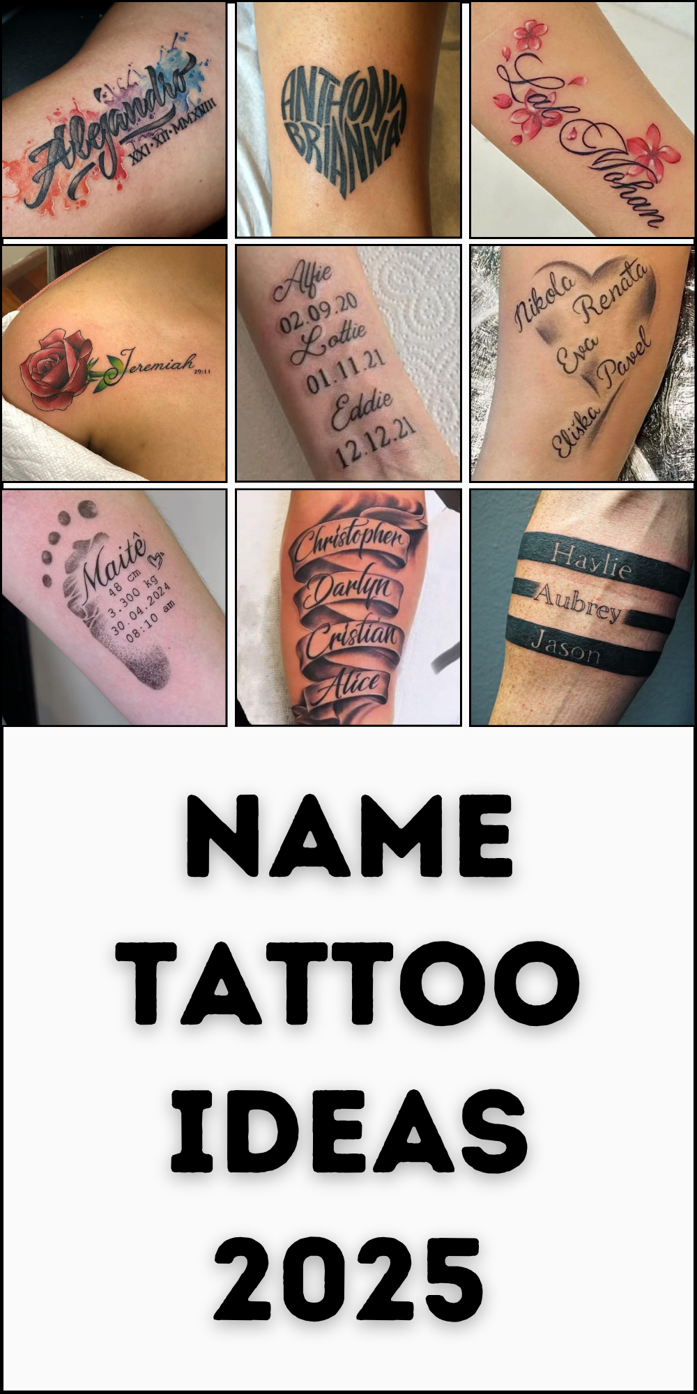 25 Name Tattoo Ideas 2025: Beautiful, Personal Designs for Women, Men ...