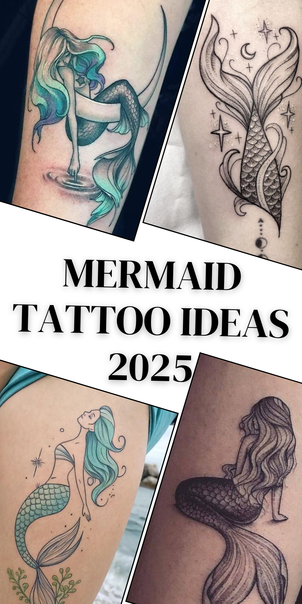 27 Mermaid Tattoo Ideas 2025 That Are Magical, Minimalist, Beautiful ...