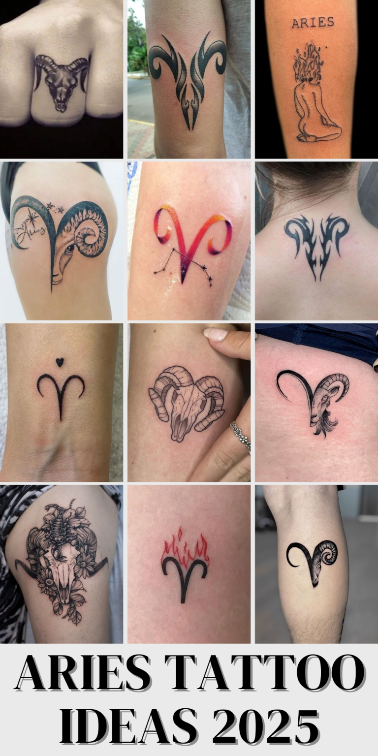 23 Aries Tattoo Ideas 2025 for Women with Unique Fire Symbolism and ...