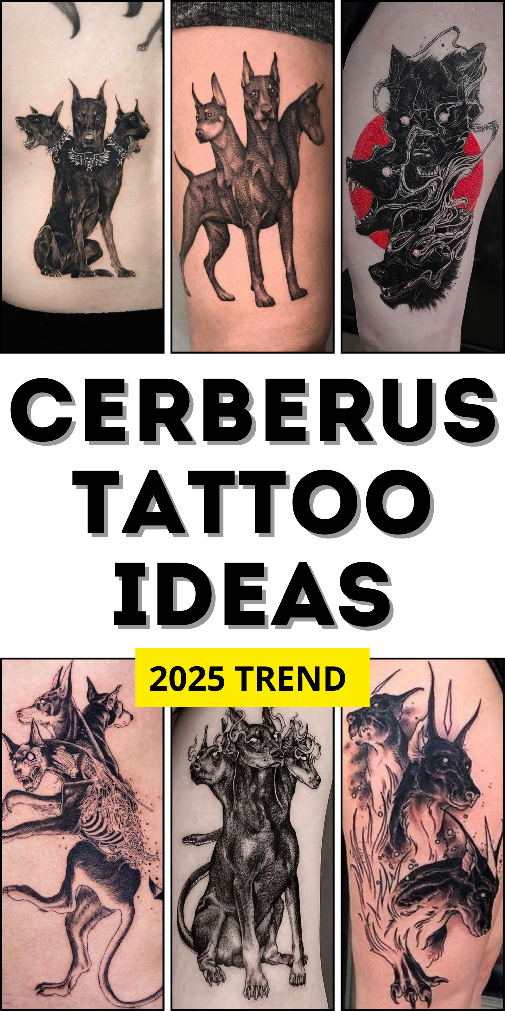 23 Cerberus Tattoo Ideas for 2025: Mythical, Feminine & Bold Designs ...