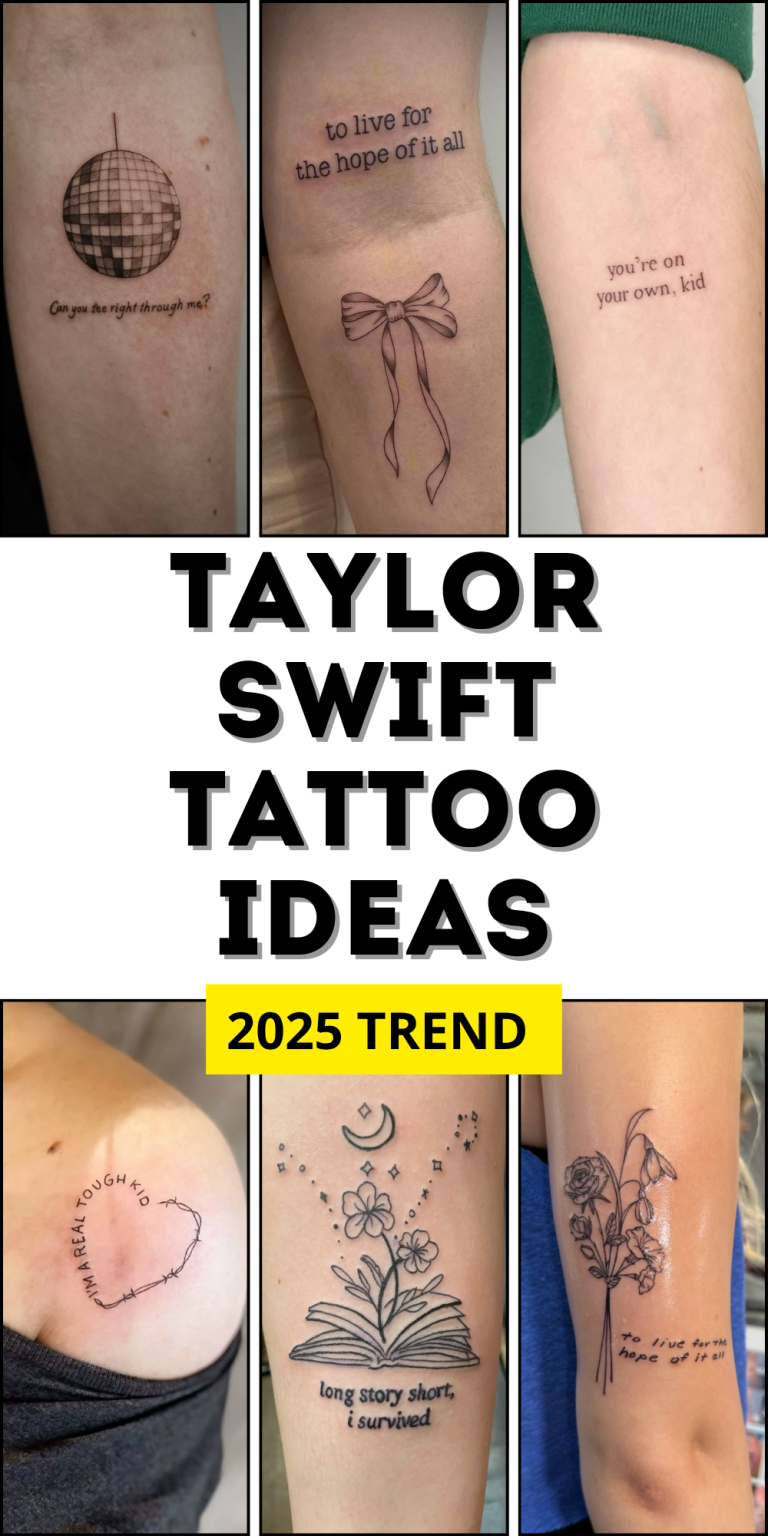 23 Taylor Swift Tattoo Ideas 2025 with Lyrics, Reputation, Minimalist ...