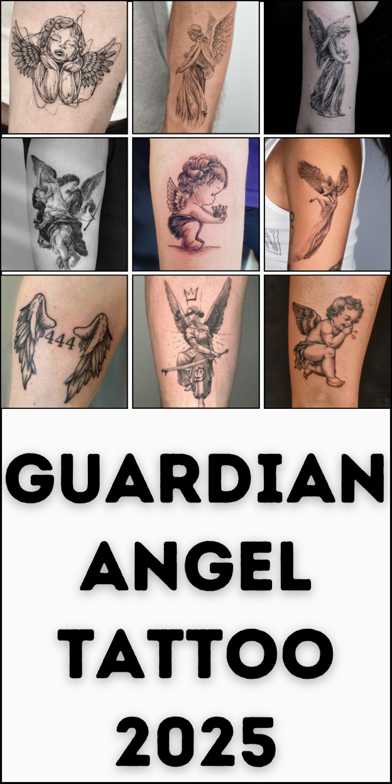 27 Guardian Angel Tattoo Ideas 2025 for Women and Men — Designs with ...
