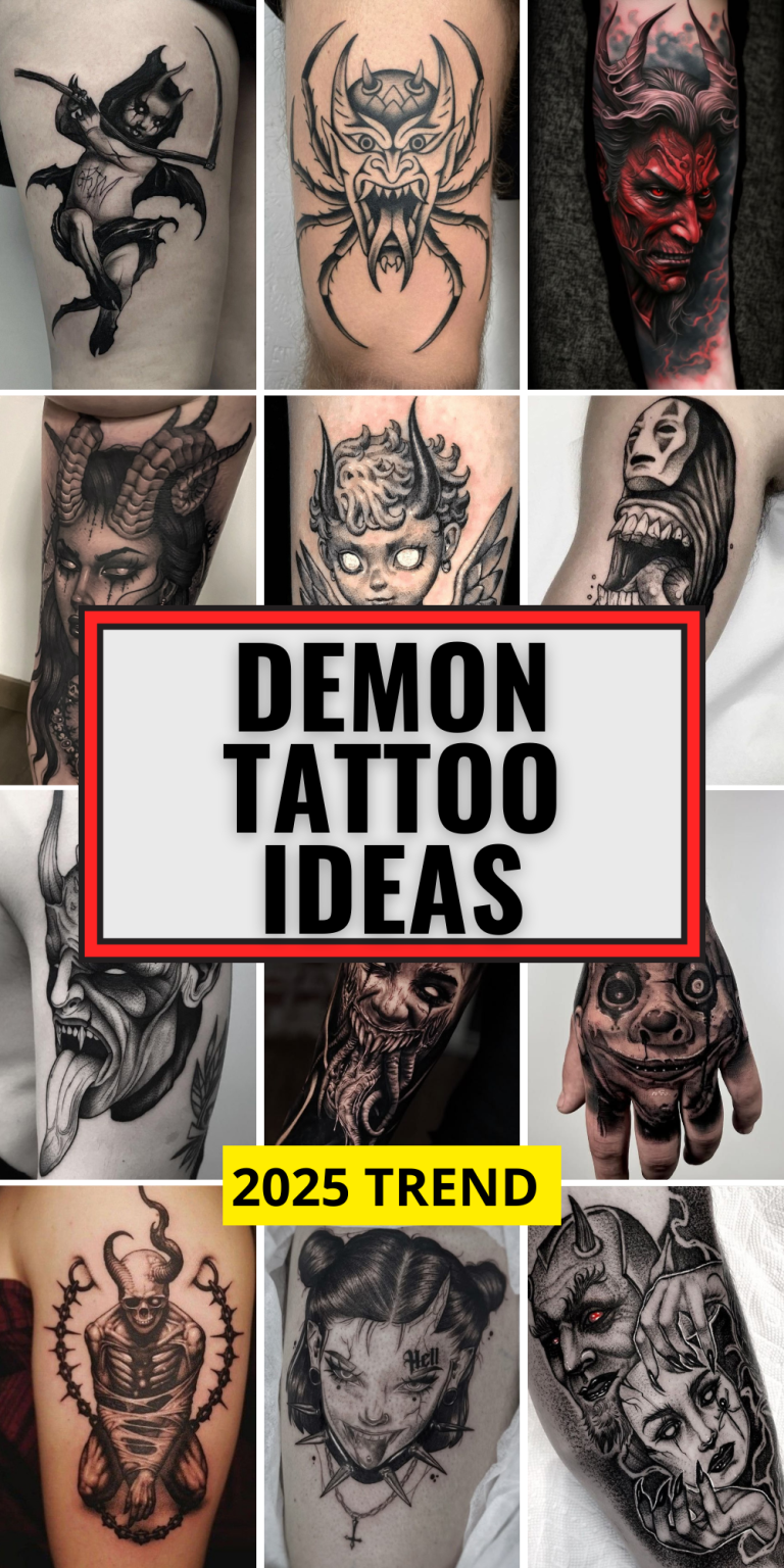25 Bold Demon Tattoo Ideas 2025 – Dark Designs for Men and Women with ...