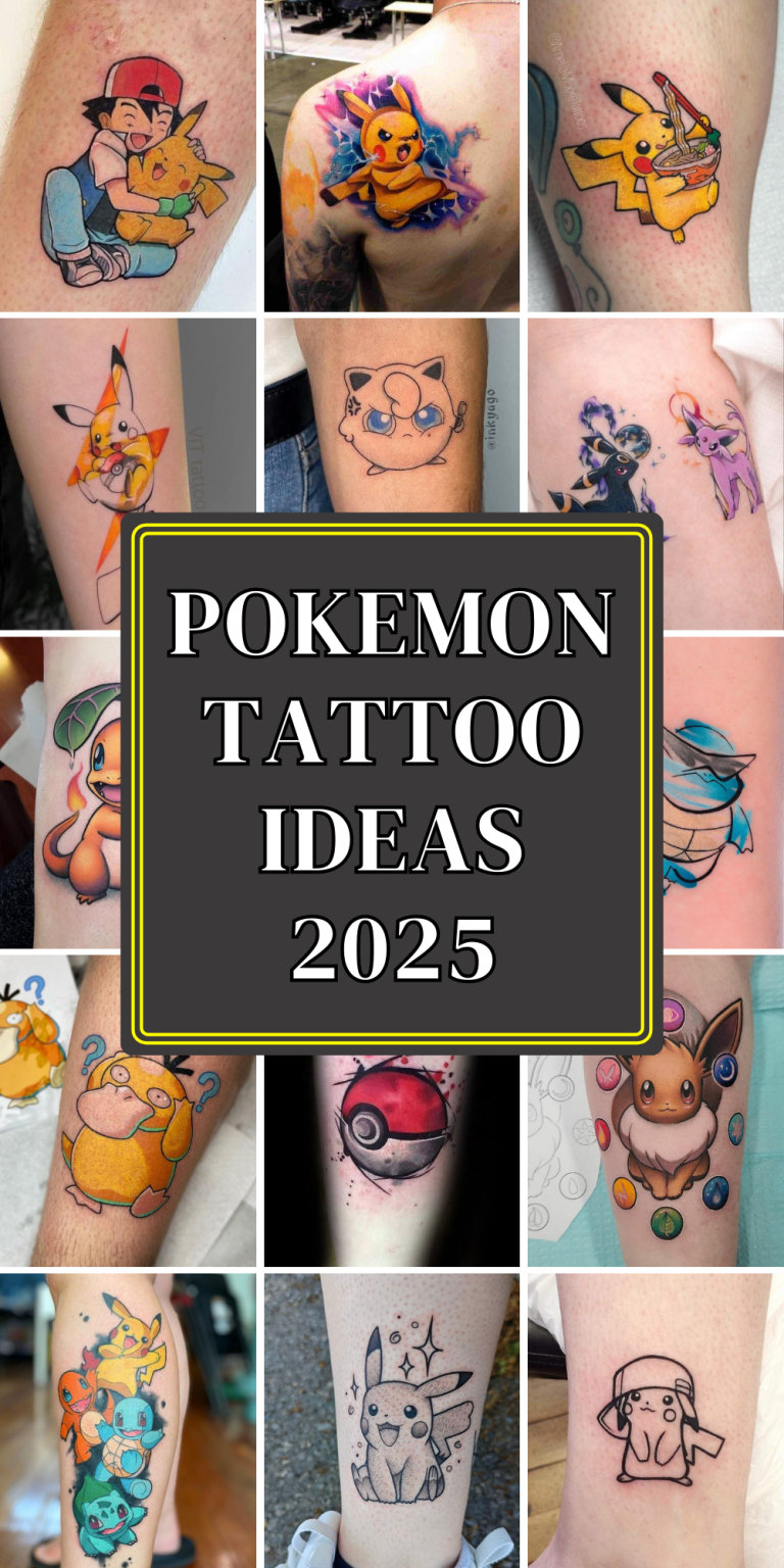25 Pokémon Tattoo Ideas 2025 – Cute, Colorful, and Creative Designs for ...