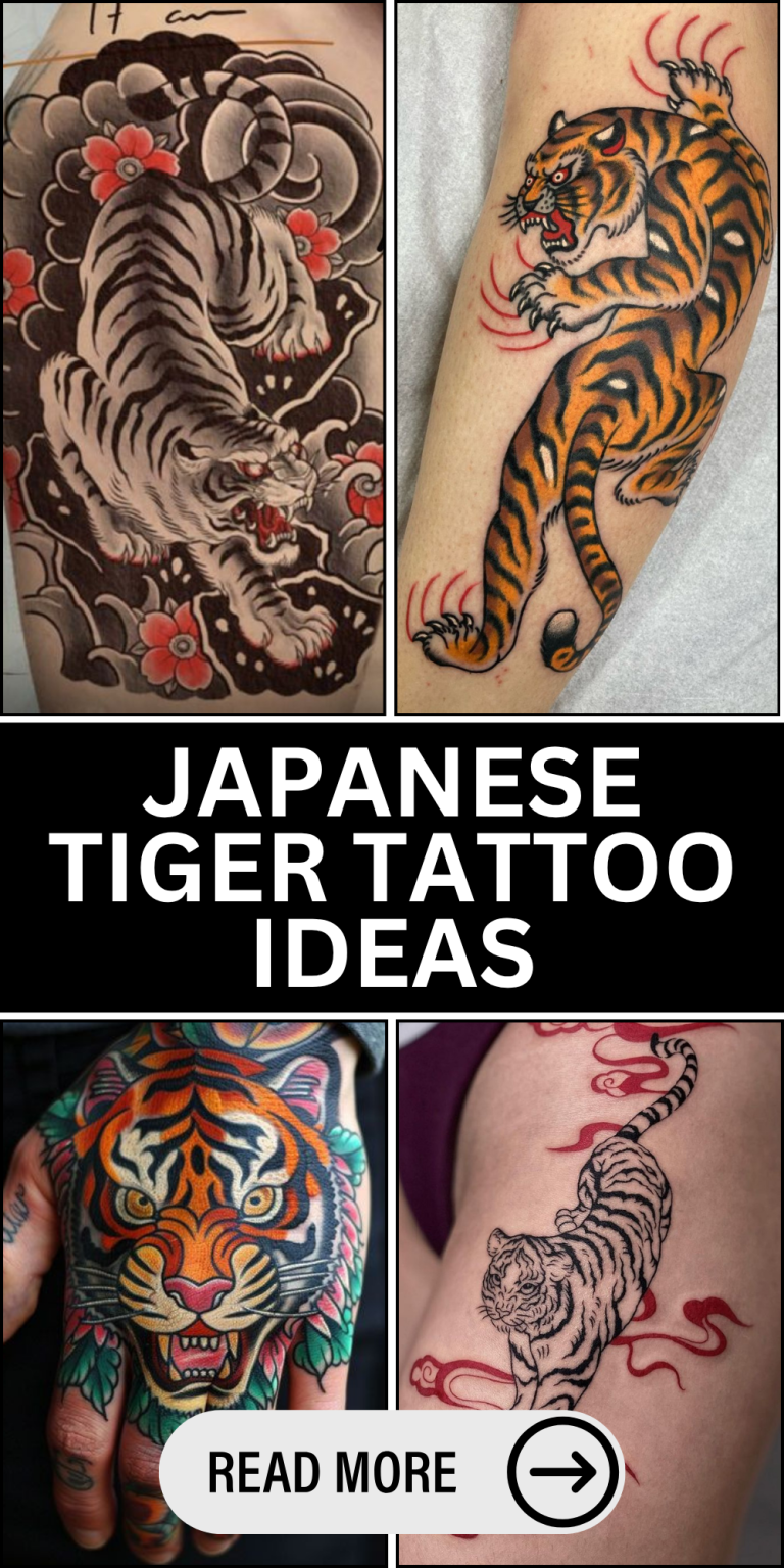 23 Japanese Tiger Tattoo Ideas – Bold Traditional and Modern Designs ...