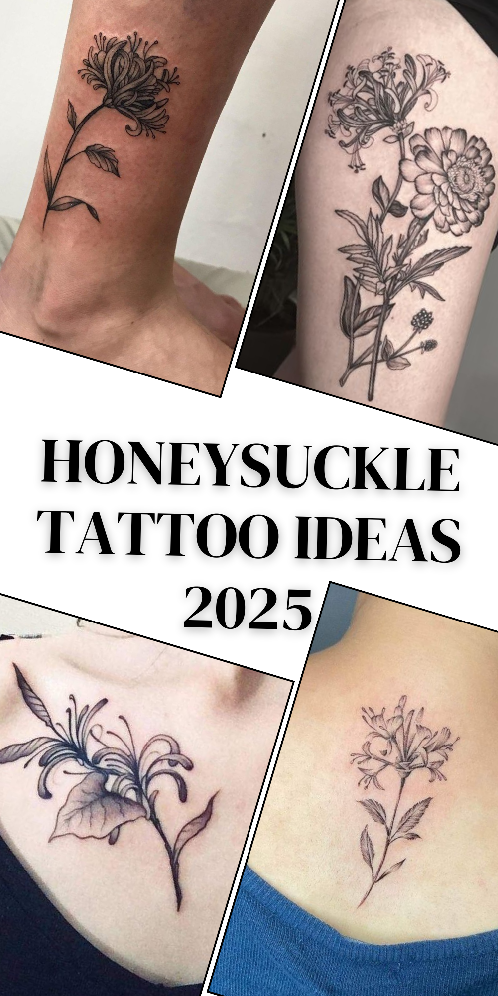 23 Honeysuckle Tattoo Ideas 2025 for Elegant, Simple, and Colorful ...